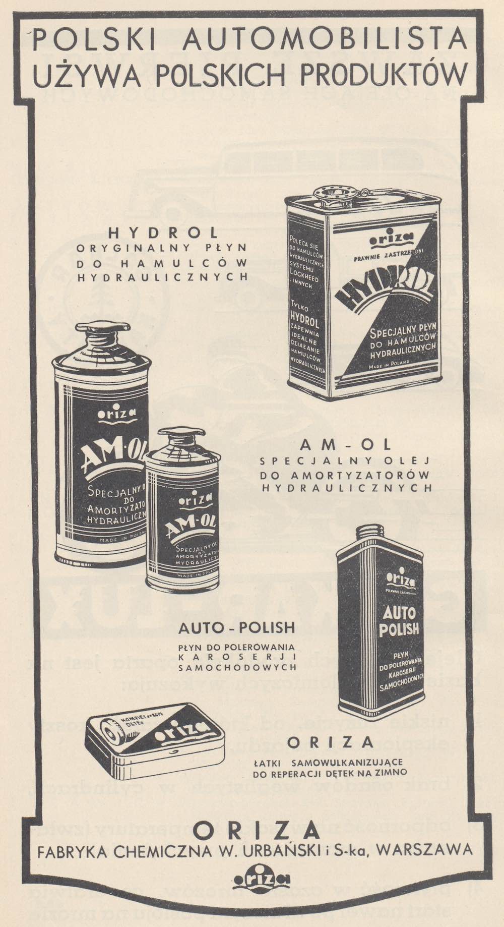 Polskie produkty do aut 1939 | HISTORIA.org.pl - historia, kultura ...